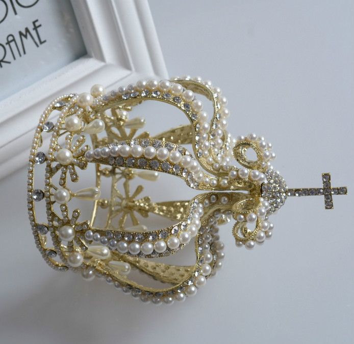 15cm Tall Crystal Wedding Bridal Queen Princess Prom Tiara Crown For ...