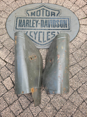Harley WL WLA WLC WLD Flathead Set of Original Leg Shields 11296-38N | eBay