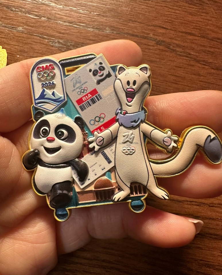 2026 Milano Cortina Winter Olympic Official CMG Mascot Pins 2pcs ...