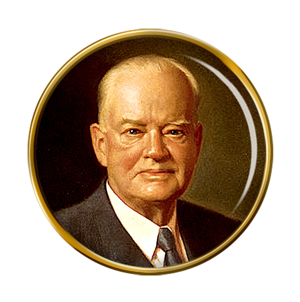 President Herbert Hoover Pin Badge | eBay UK