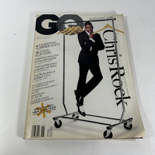 2002 JUNE GQ MAGAZINE - CHRIS ROCK COVER - | eBay