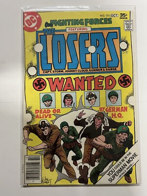 DC OUT FIGHTING FORCES FEATURING "THE LOSERS" #175 1977 COMIC BOOK I ...