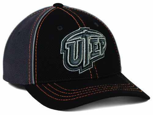 UTEP Miners Zephyr T- Storm NCAA Team Black & Gray Flex Fit Cap Hat M/L ...