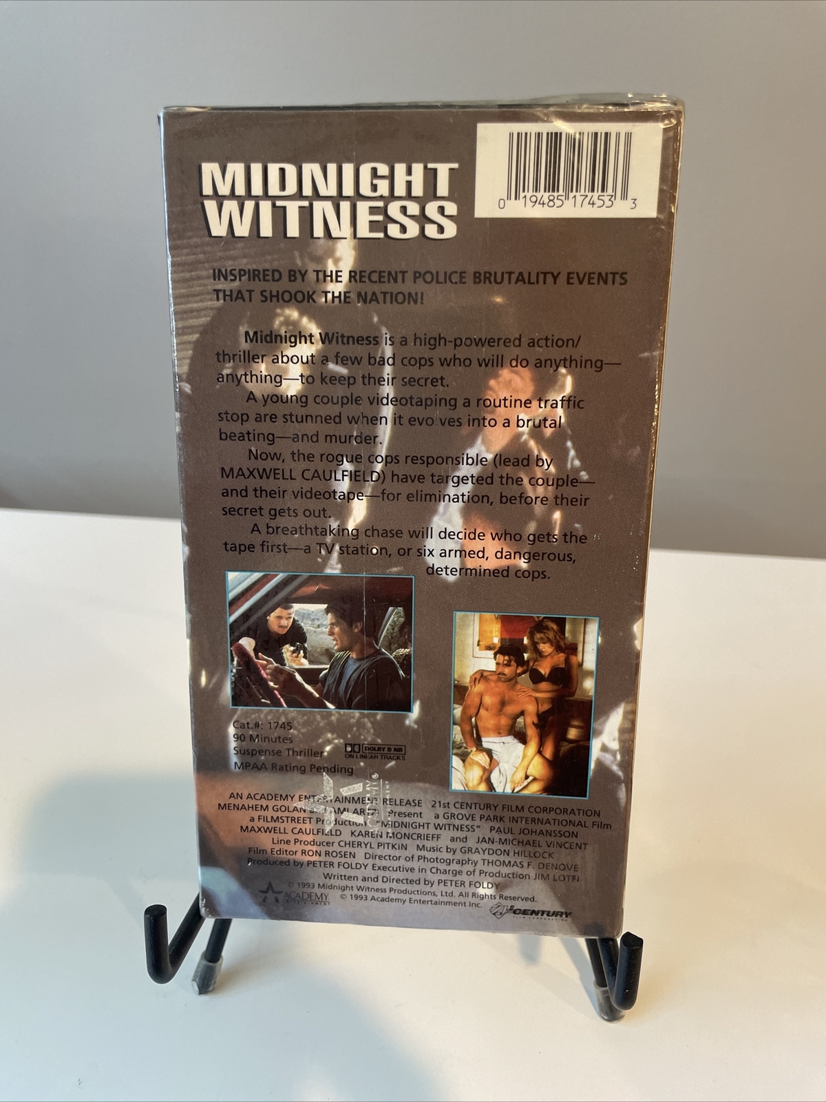 Midnight Witness (VHS, 1993) Rare Hard To Find Sealed Promo Screener ...