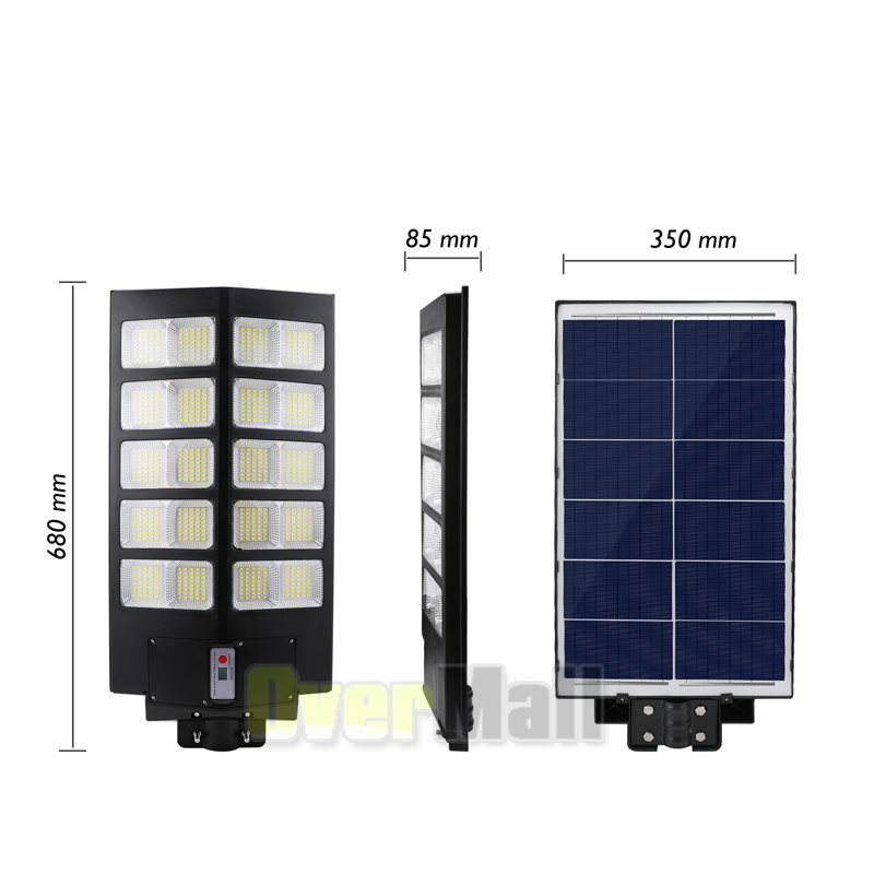 9900000000LM 2000W Commercial Solar Street Light Parking Lot Lamp Road ...
