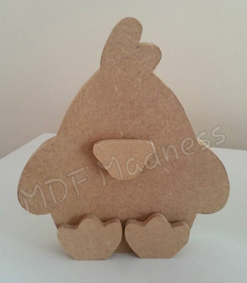 MDF CRAFT SHAPE. WOODEN 3D CHICKEN. 15MM FREE STANDING 15CM HIGH | eBay UK