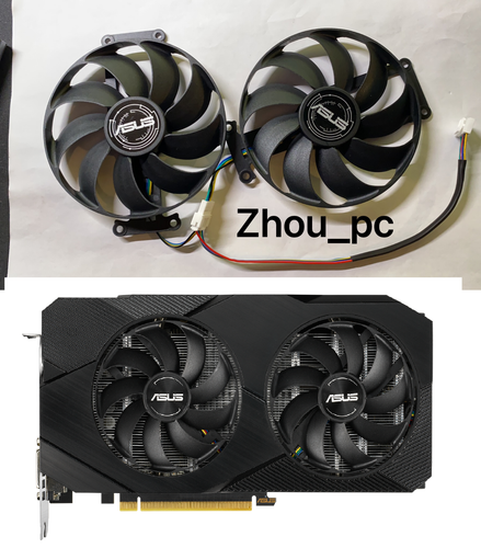 GPU Replacement Cooler Fan For Asus Dual GTX 1660, 1660ti RTX 2060 ...