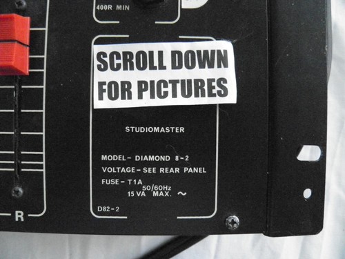 STUDIOMASTER DIAMOND 8-2 MIXER - TESTED | eBay