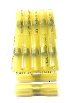 Waytek 12-10Ga. Yellow Butt Splice Connector 32900 [Lot of 12] NOS | eBay