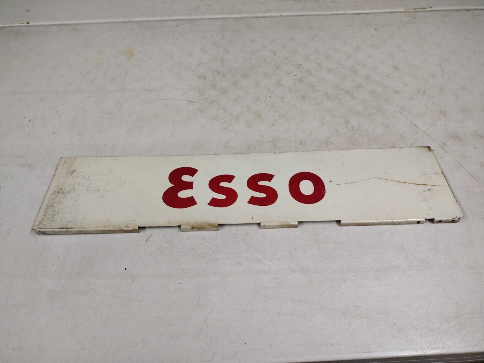 Vintage 25" Gas Station Esso Esso Extra SST Pump Topper Flange Signs ...