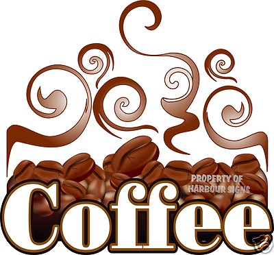 Coffee Decal 14" Beverages Concession Restaurant Food Trucks Vinyl Menu ...