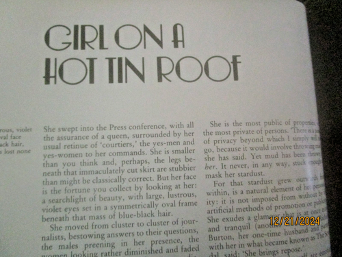 ELIZABETH TAYLOR, Tom Hutchinson (fine 1982 U.K. HB 1st edition) | eBay