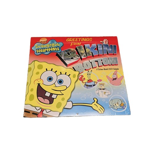 SPONGEBOB 2003 WALL CALENDAR NEW Sealed Poster Maker | eBay
