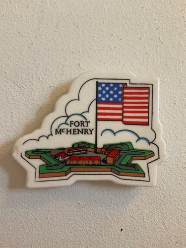 Fort McHenry Ceramic Refrigerator Magnet 2.5 x 2”. See Description. | eBay