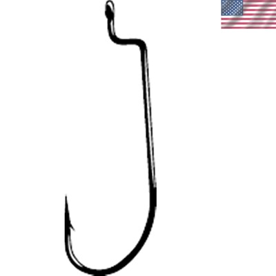 Professional 2/0 Bronze Worm Hook - High Carbon Steel, Spear Point Precision | eBay