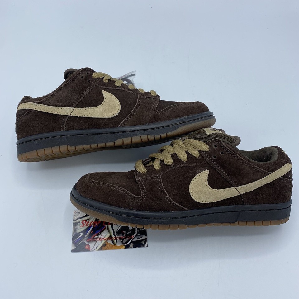 2006 Nike Dunk Low Pro SB Dark Mocha Tweed 304292-229 Sz 4.5 Travis TS ...