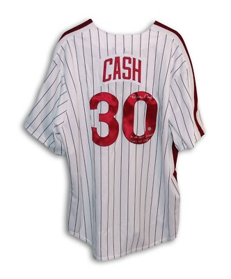 Dave Cash Philadelphia Phillies Autograph Majestic Jersey APE COA (MW2 ...
