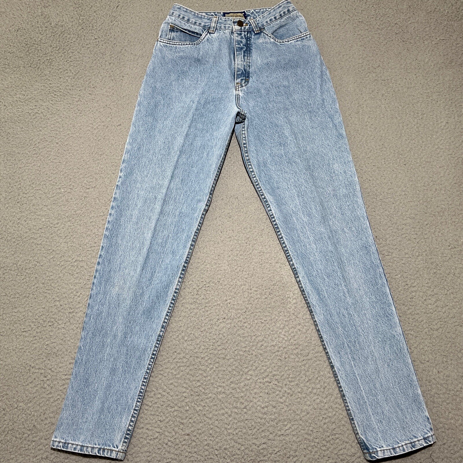 VINTAGE Ruff Hewn Jeans Womens 4 Blue Denim Western USA 90s Mom | eBay