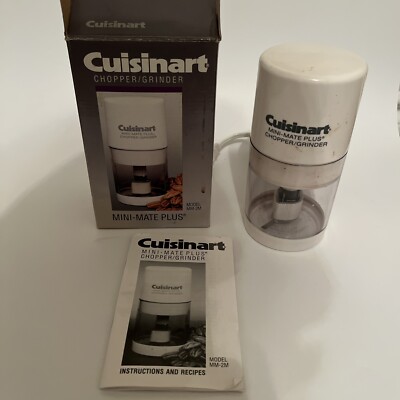 Cuisinart Mini-Mate Plus Chopper Grinder Model MM-2M Tested Works with ...