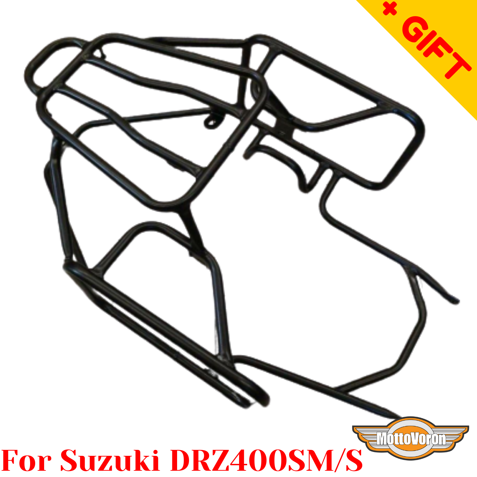 For Suzuki DRZ 400 SM rack luggage system side carrier DRZ400S, Bonus ...
