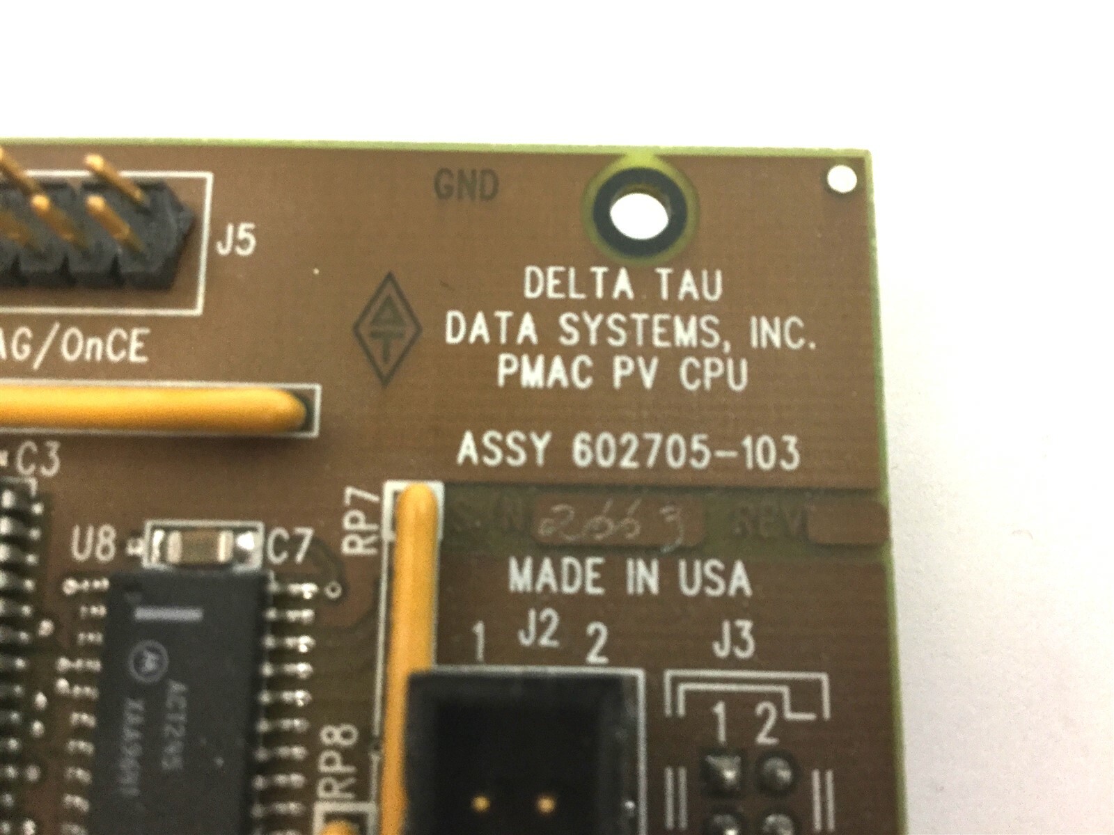 Delta Tau Data Systems 602705-103 PMAC PV CPU Daughter Board V1.16 ...