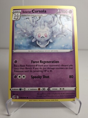 Galarian Cursola 118/264 Rare Fusion Strike Pokemon TCG | eBay