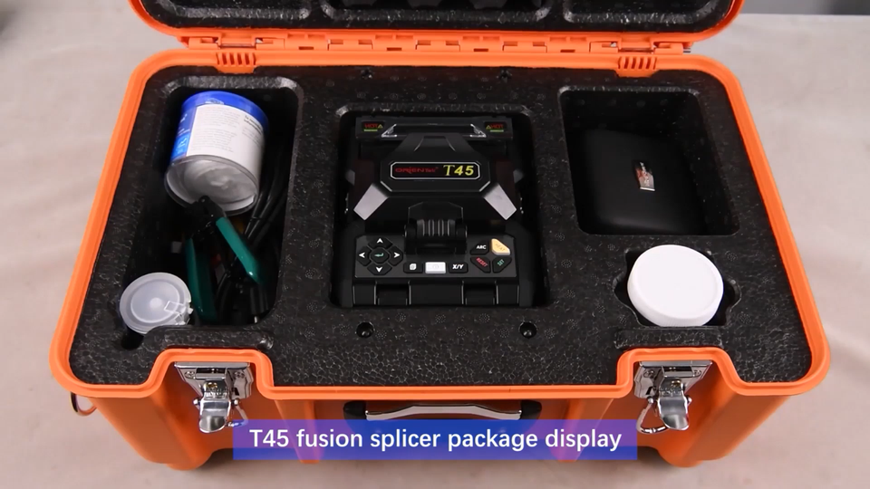 Orientek T45 Touch Screen Fiber Optical Fusion Splicer SM MM Splicing ...