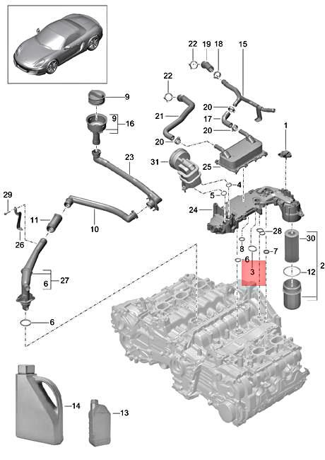 Genuine PORSCHE Seal Heat Exchanger 0PB115441 for sale online | eBay