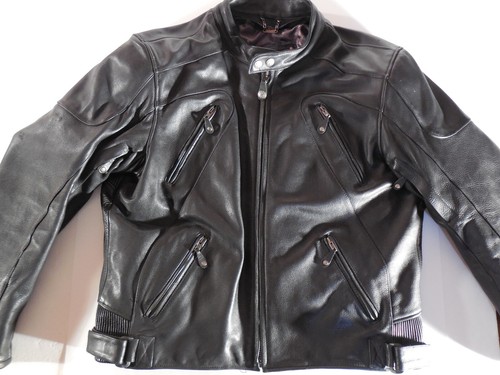 XPERT Performance Mens Heavy Weight Motorcycle - Biker Leather Jacket ...