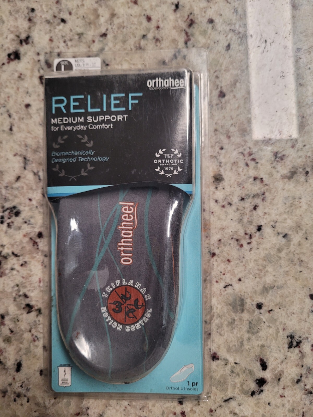 Vionic With Orthaheel Tech Mens Relief 3/4 Length Orthotic Insoles Grey ...