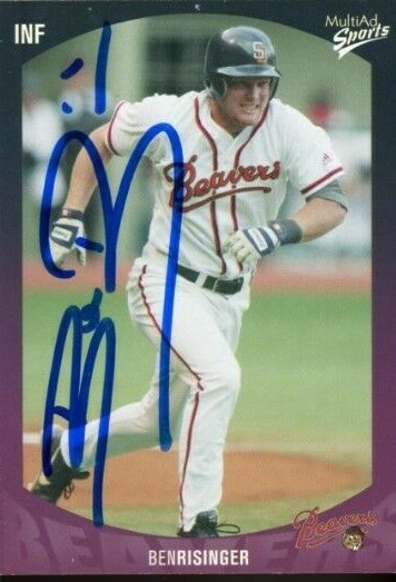 2003 Portland Beavers BEN RISINGER Signed Card autograph PADRES AUSTRALIA RC | eBay
