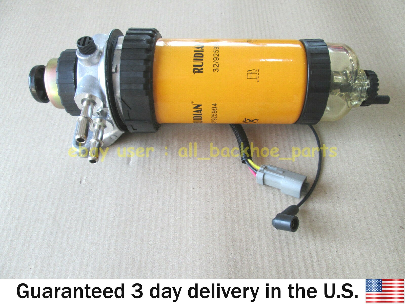 JCB BACKHOE - FUEL FILTER ASSEMBLY - 30 MICRON (PART NO. 320/07280 320/ ...