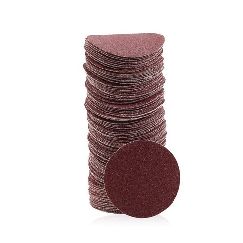 100pcs Sanding Discs 2 inch Sandpaper 80 Grit Hook and Loop Sanding ...