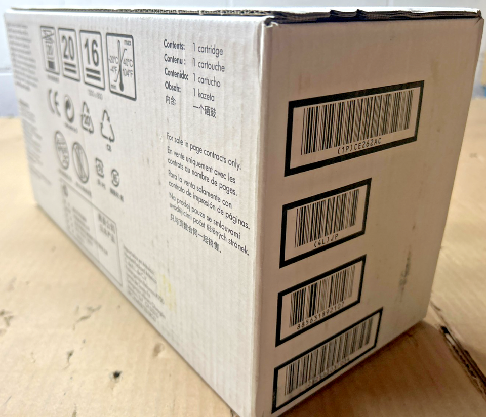 Genuine HP LaserJet CE262AC / 648A Yellow Toner for CP4025 / CP4525 | eBay