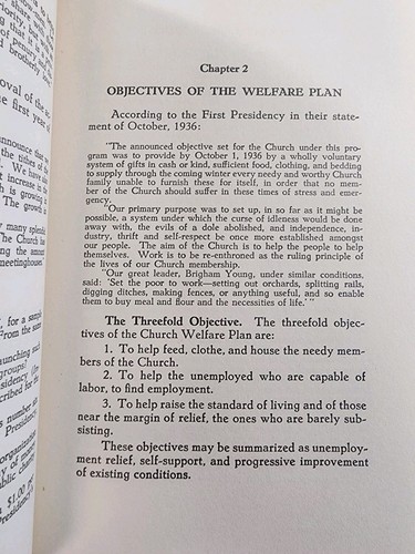 Priesthood and Church welfare LDS, Mormon study of the welfare program ...
