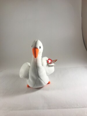 Ty Original Beanie Baby Gracie the Swan 1996 PVC Pellets Errors Retired ...