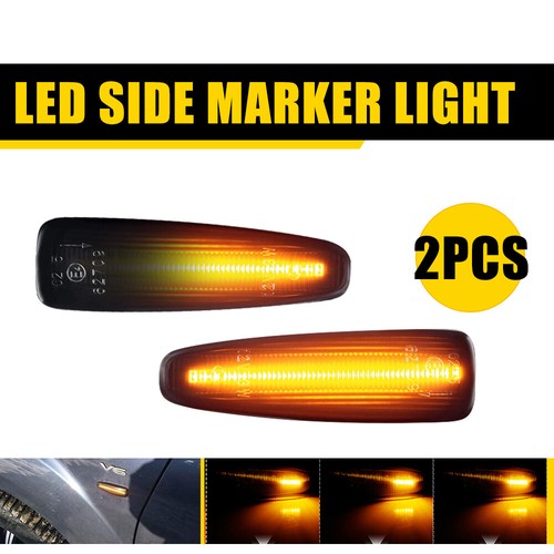 2Pc LED Marker Sequential Side Turn Signal Light For Lancer Mitsubishi ...
