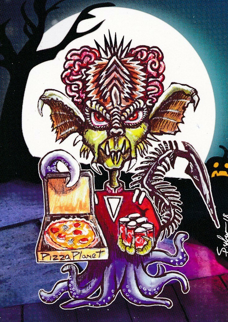 2018 SCIFI CARDS PHILLY NON-SPORT CARD SHOW PROMO CARD ART BY SCOTT ...