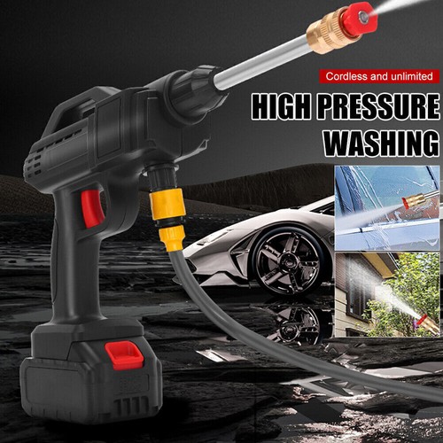 Car Cleaner Spray Water Gun High Pressure 600W Cordless Pressure Washer ...