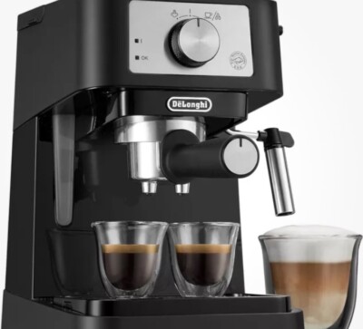 DeLonghi EC260BK Stilosa Manual Espresso Machine, Latte & Cappuccino ...