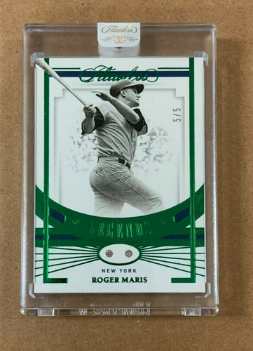 2021 Panini Flawless Baseball Card #27 Roger Maris Legends Diamond 5/5 ...