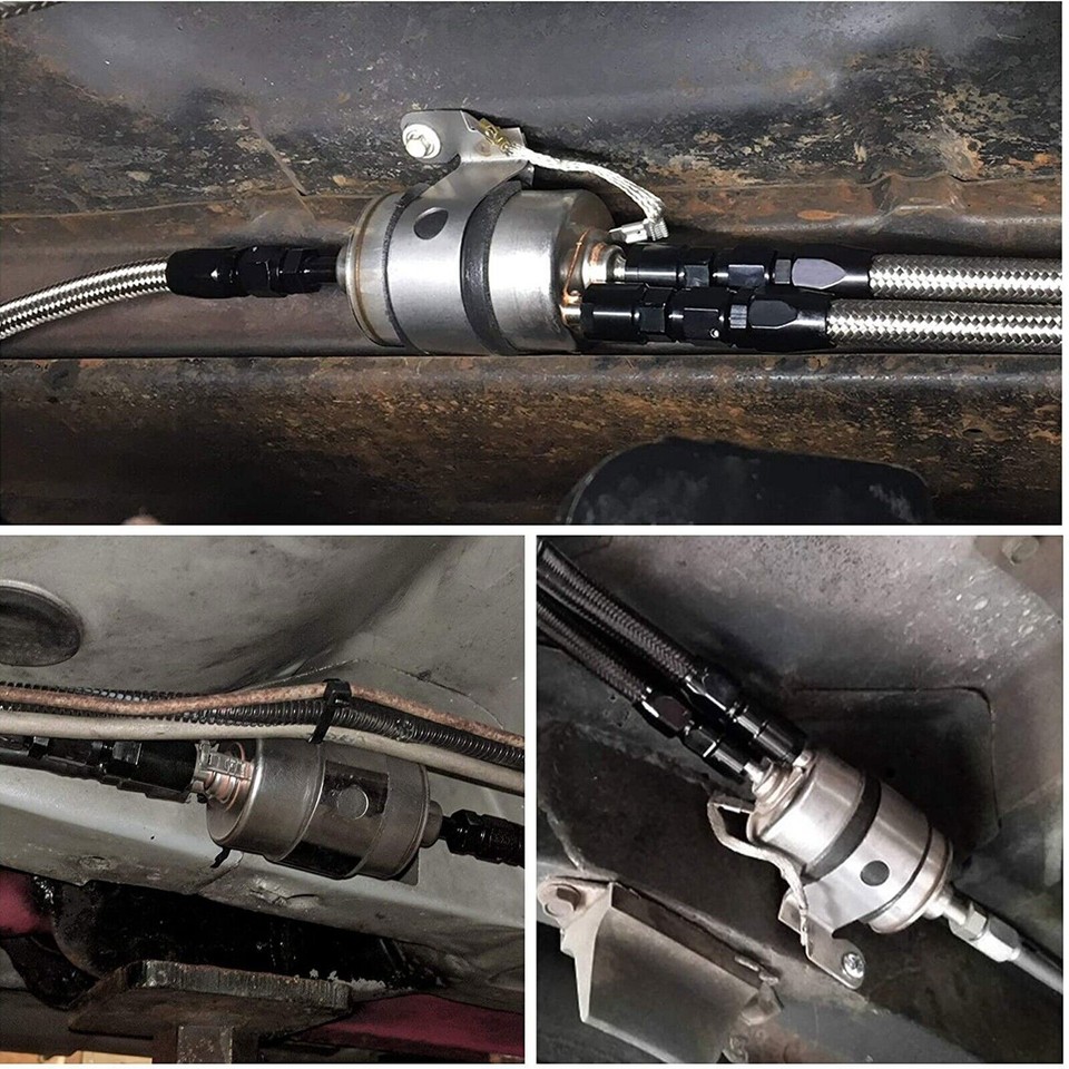 LS Fuel Filter & Regulator EFI Fuel Pump Kit Walbro Returnless -6AN ...