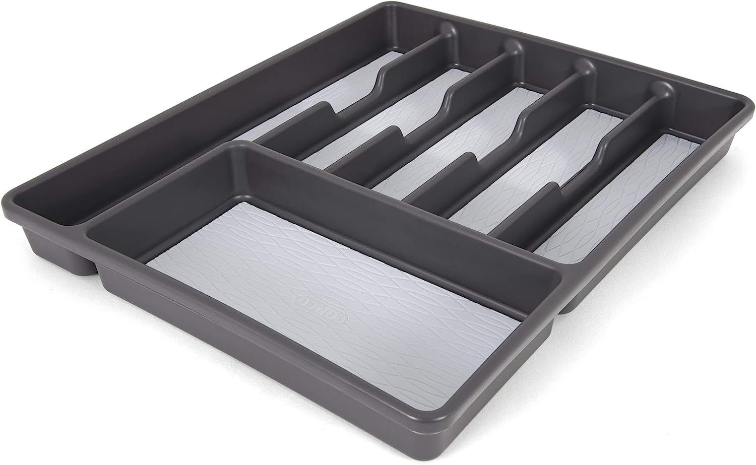 Copco Basics 6 Compartment Organizer, 6 Compartment, Charcoal Gray ...