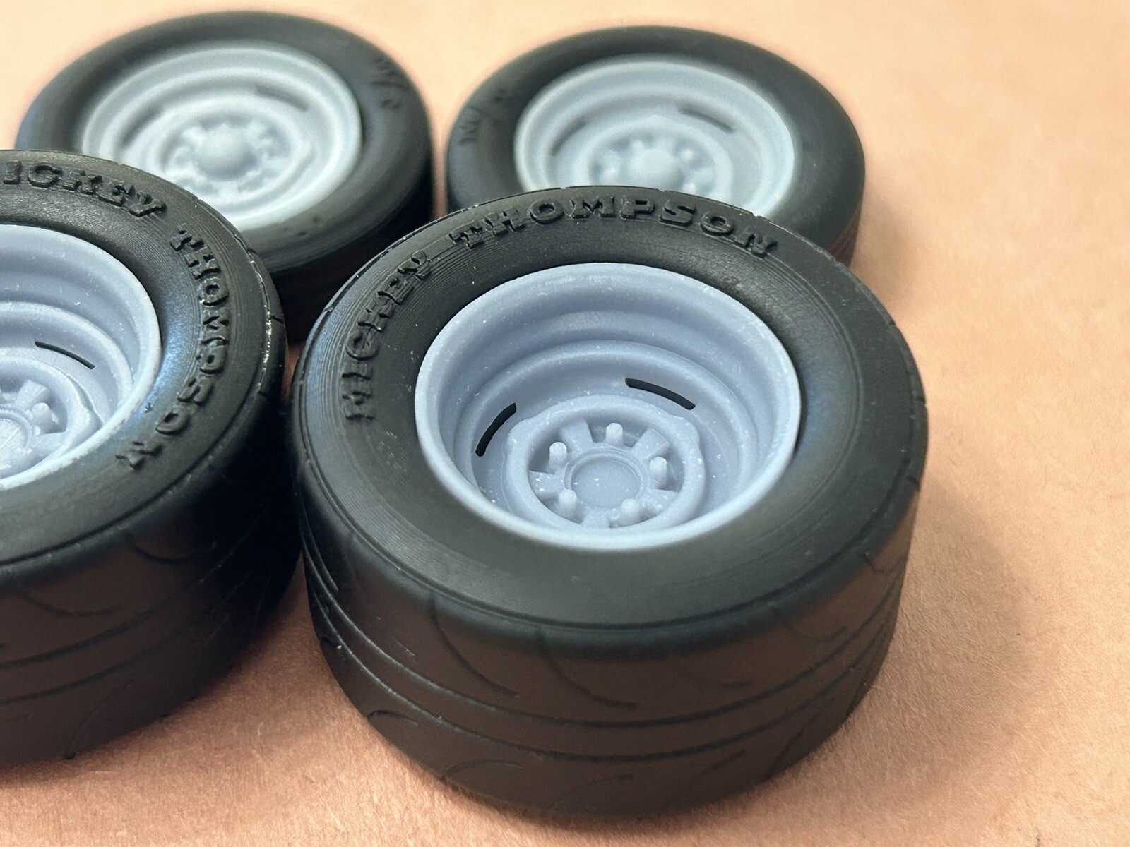 1/24 Scale:17/15-inch “Steelie” Wheels W/Drag Slicks | eBay