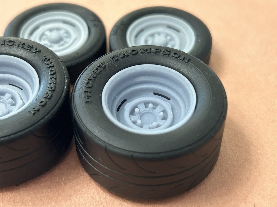 1/24 Scale:17/15-inch “Steelie” Wheels W/Drag Slicks | eBay