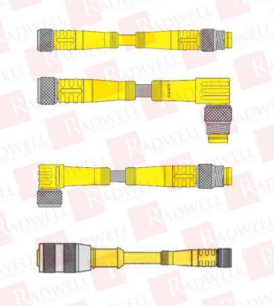 Pkg 3-1-psg 3m Turck M8 PICOFAST Female Connector Straight Nickel ...