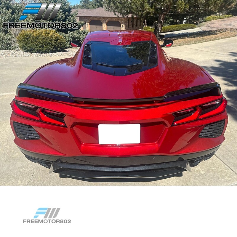 Fits 20-25 Chevy Corvette Z51 Style Rear Trunk Spoiler Wing Lip Gloss ...