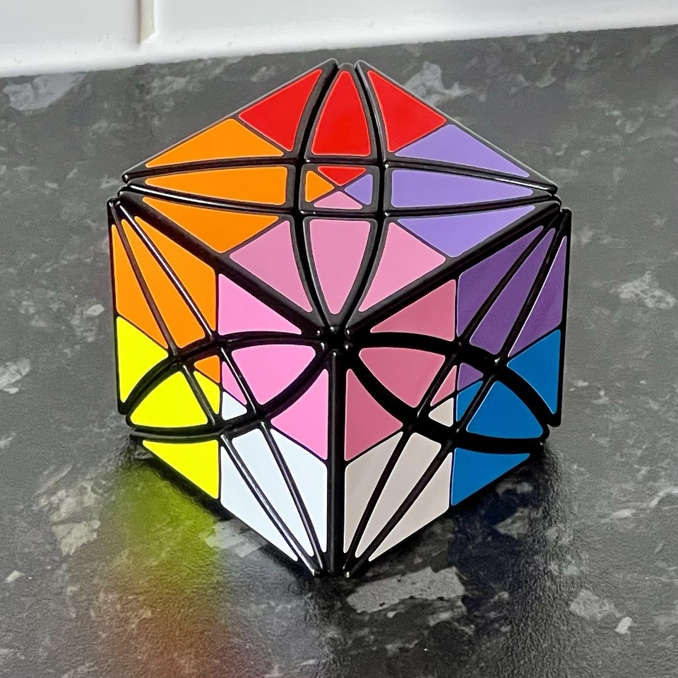 Rex Cube 8 Colour Sticker Mod Twisty Puzzle | eBay UK