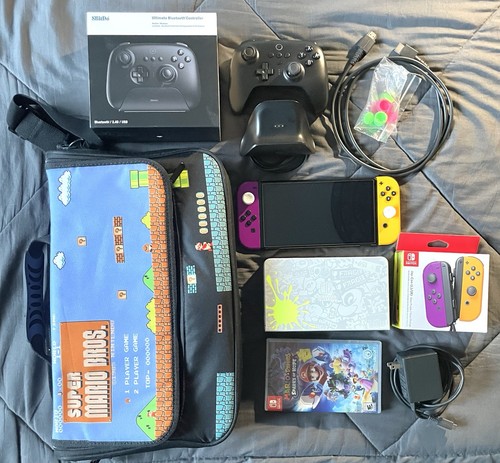 Nintendo Switch OLED Console Splatoon Edition Bundle - Excellent ...