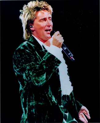 Rod Stewart British Rock Star and Singer Vintage Publicity 8x10 Color ...